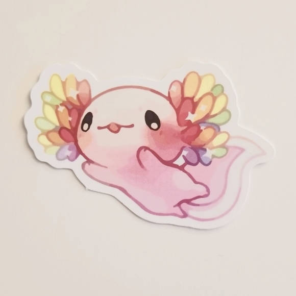Design | 110 Rainbow Axolotl Sticker | Poshmark